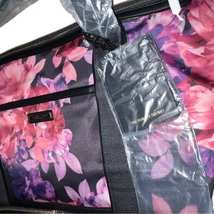 Victoria's Secret | Bags | Victorias Secret Pink Floral Getaway ...